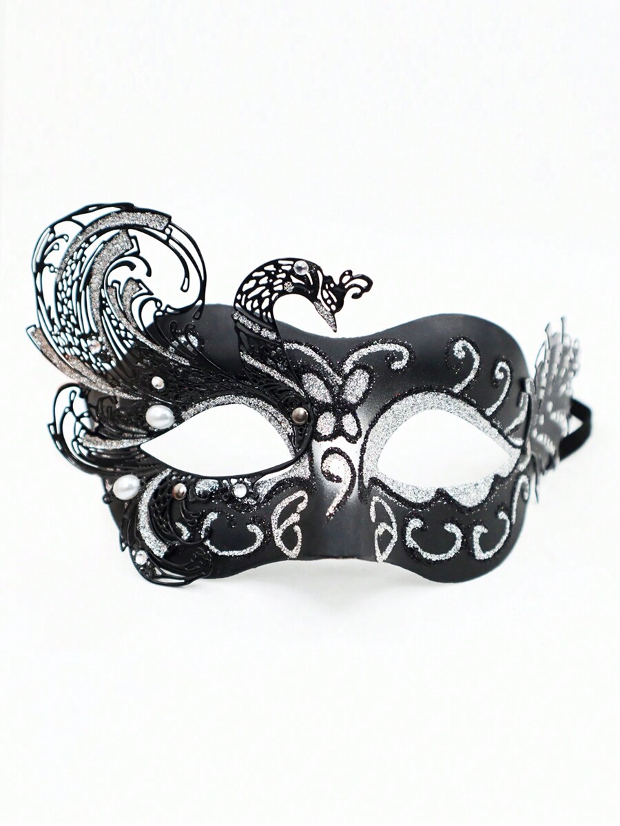 2024 New Women's Masquerade Mask - Peacock And Swan Metal Butterfly ...