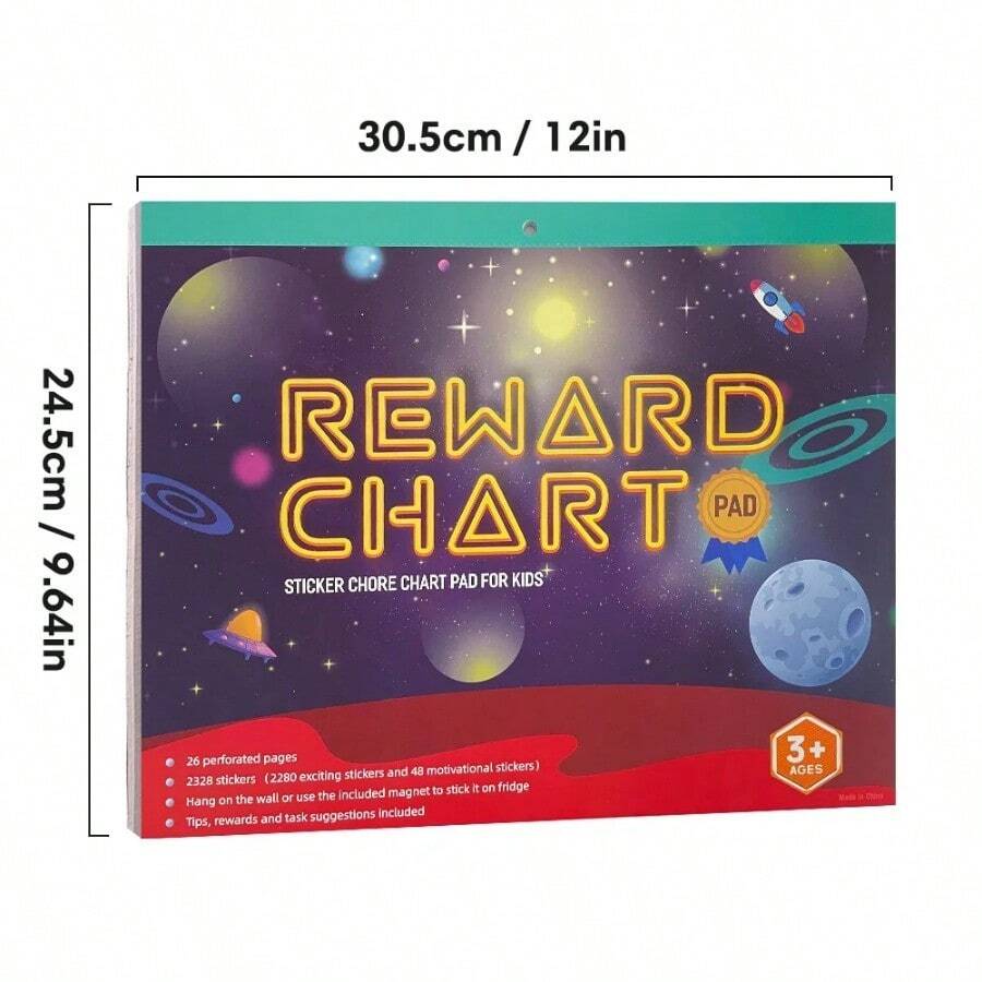 English Magnetic Reward Chart Behavior Chore Chart Reward Visual ...