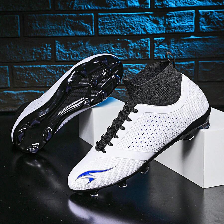 Professional High-Top Soccer Shoes Long Stud Outdoor Football Boots For ...