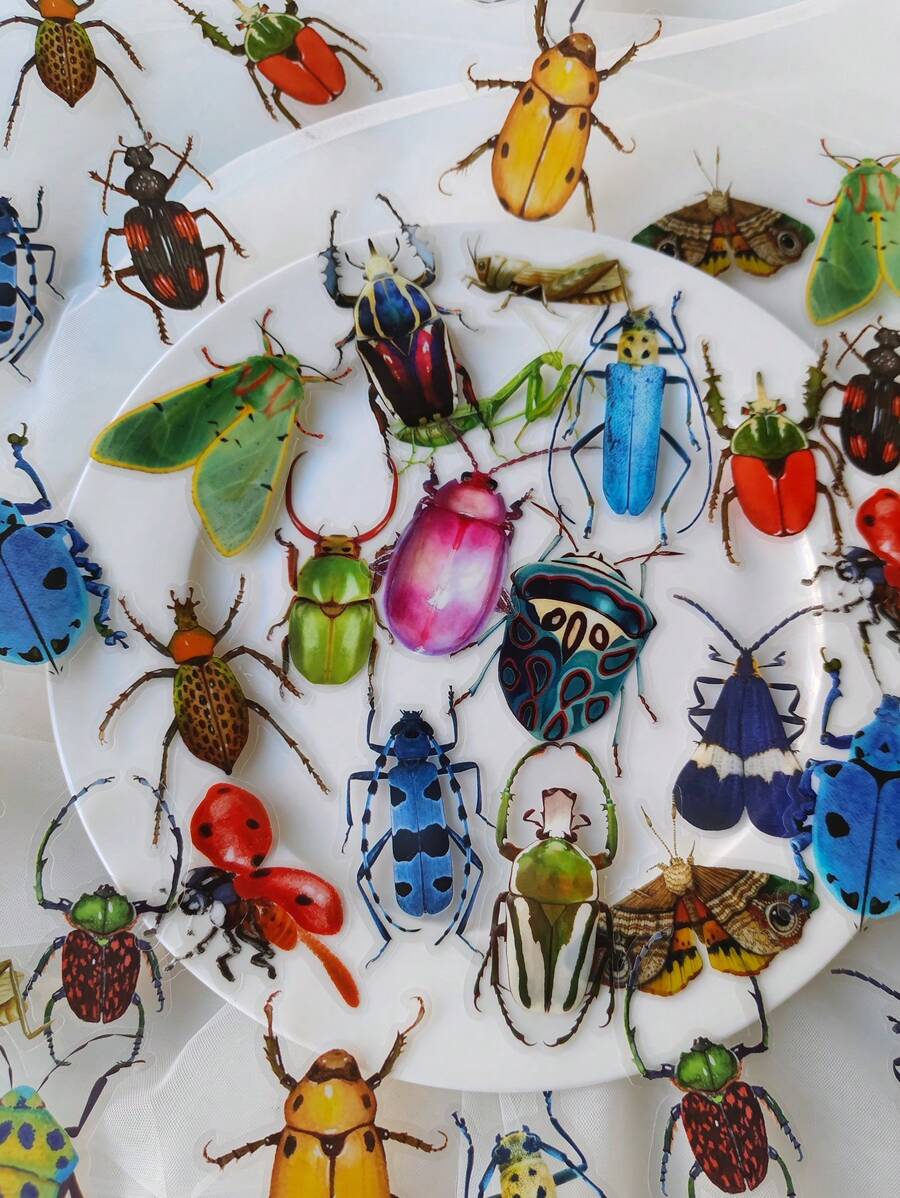 40sheets/Pack Cute Colorful Birds And Insect Notebook Decorative ...