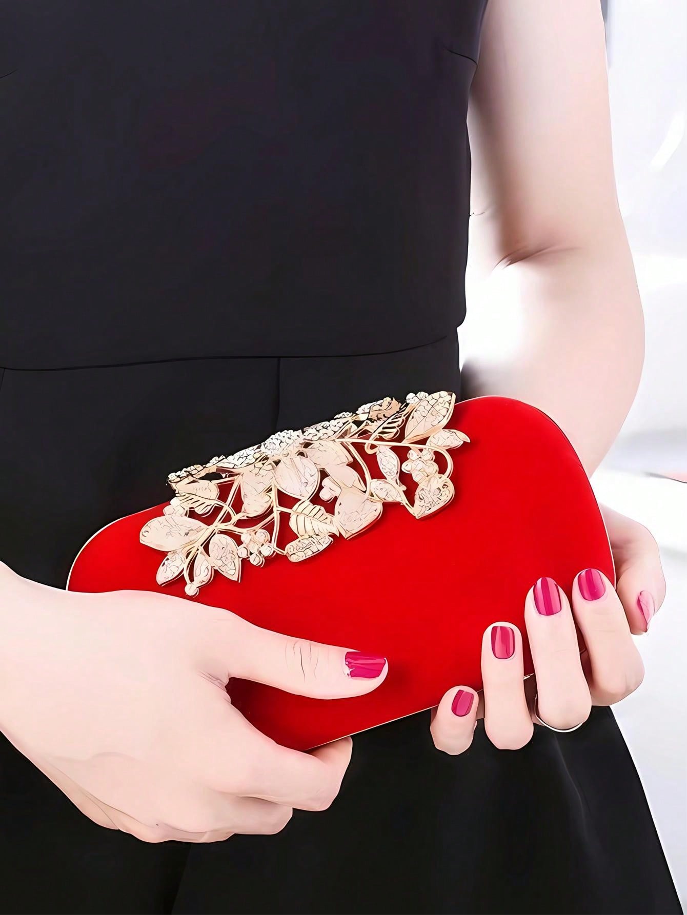 Velvet Radiance Red Evening Bag: Fashionable, Trendy, Elegant, Vintage ...