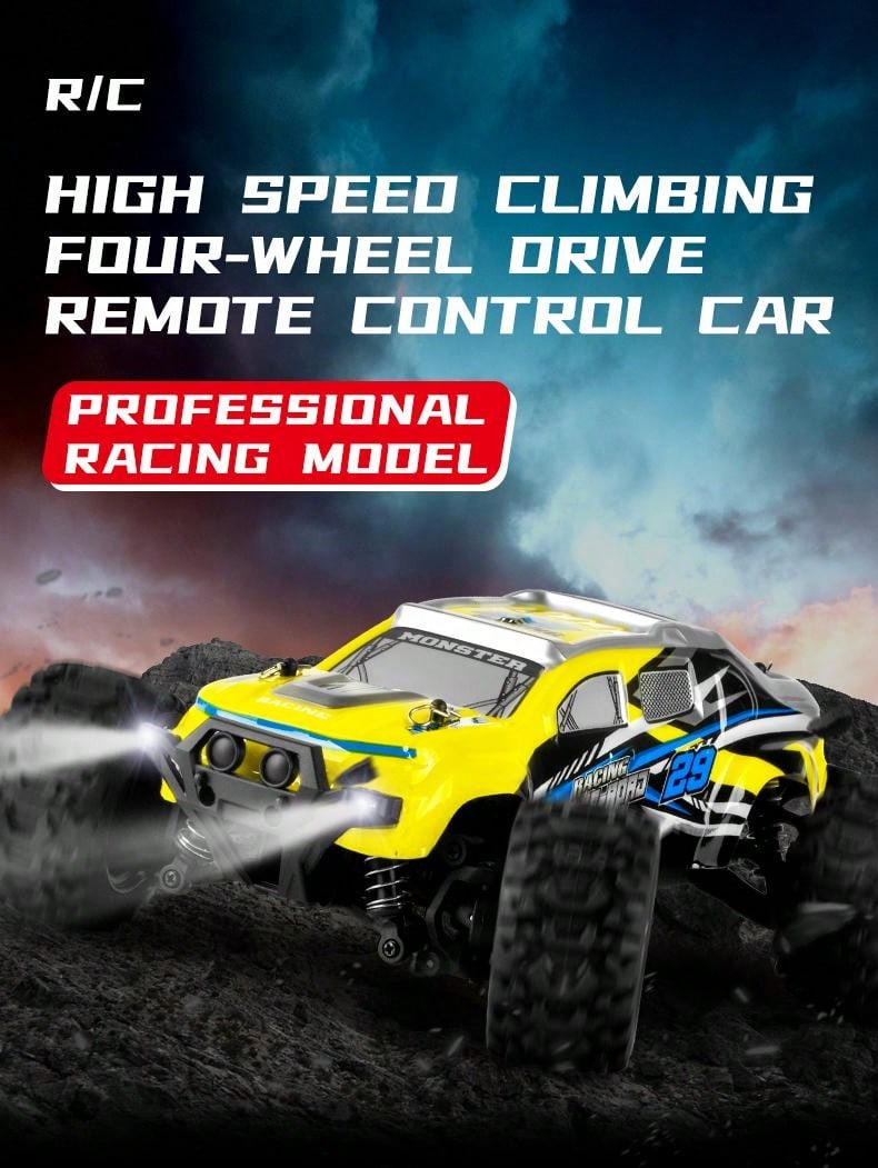 1:18 High Speed Rc Car With Rc380 (Powerful Magnetic Motor), 2.4ghz ...