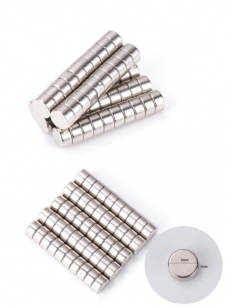 10/50/100pcs Small Magnets 5x3mm Round Magnetic Patch Iron Absorbing ...