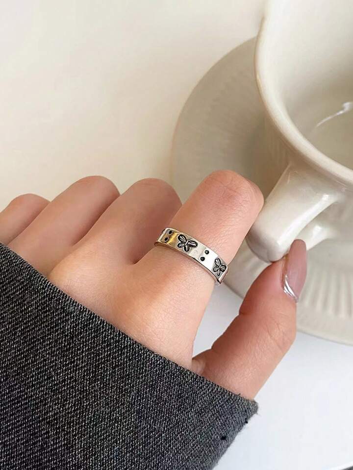 Vintage engraved ring shein store