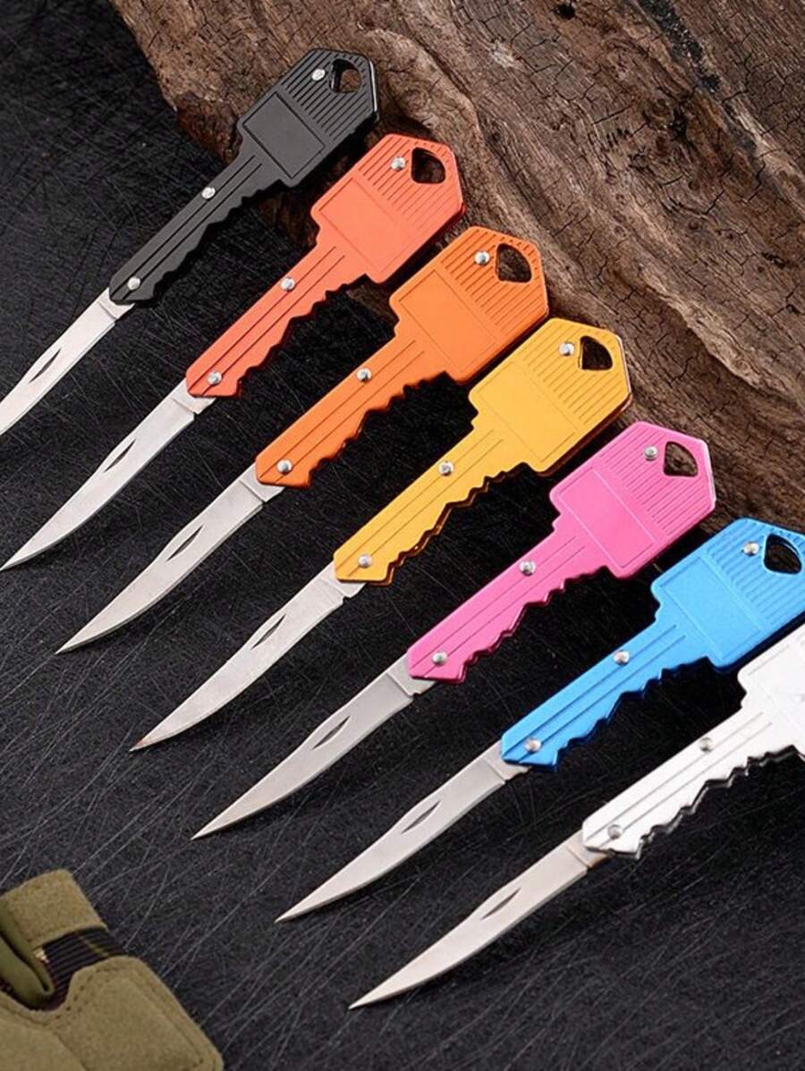 1pc Miniature Key-Shaped Folding Knife Pocket Knife For Outdoor ...