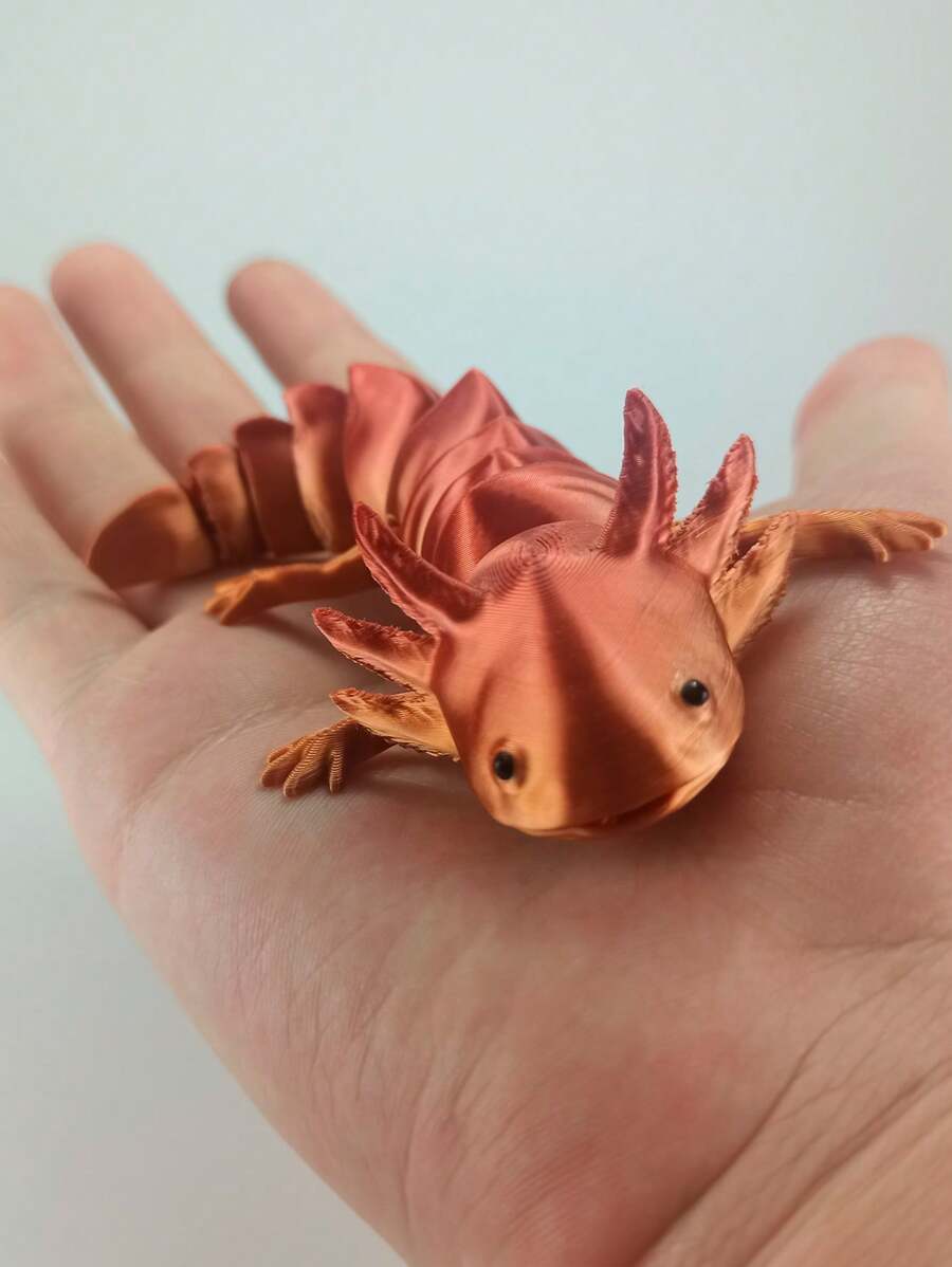 Toy Mini Articulated Axolotl Figure Flexi Axolotl Axolotl From ...