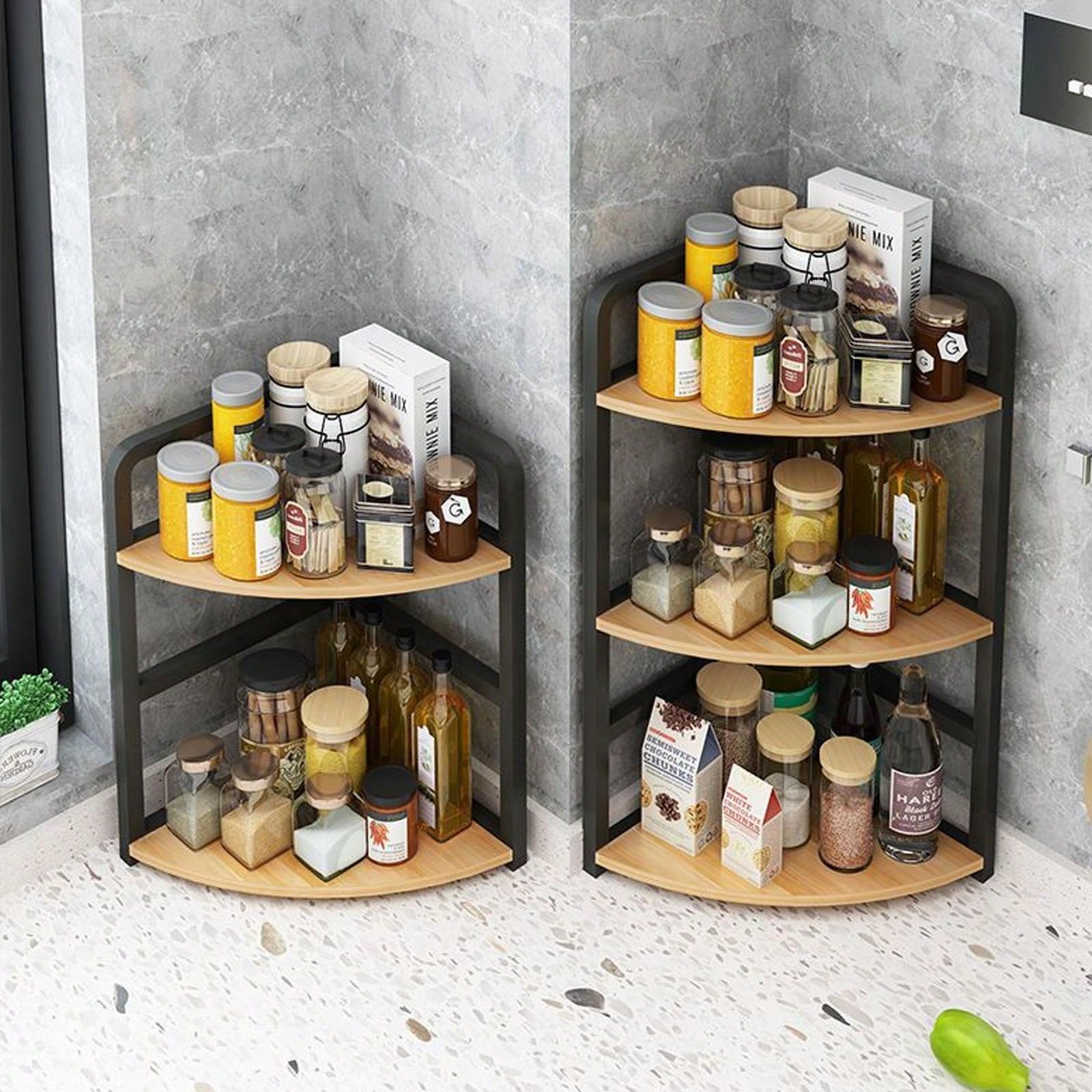 Countertop Corner Triangle Spice Rack Corner Storage Rack | SHEIN USA