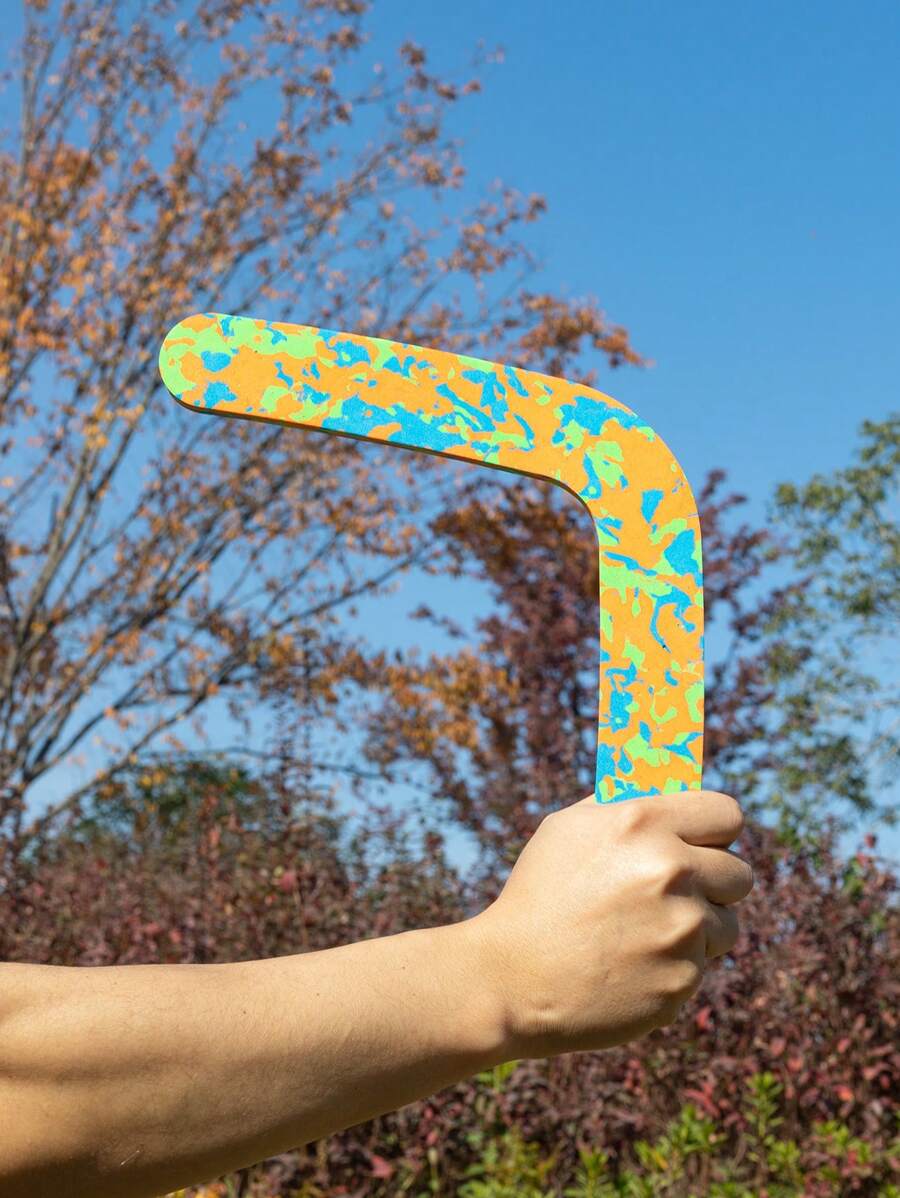 1pc Random Colored EVA Foam V-Shaped Boomerang For Kids Outdoor Play ...