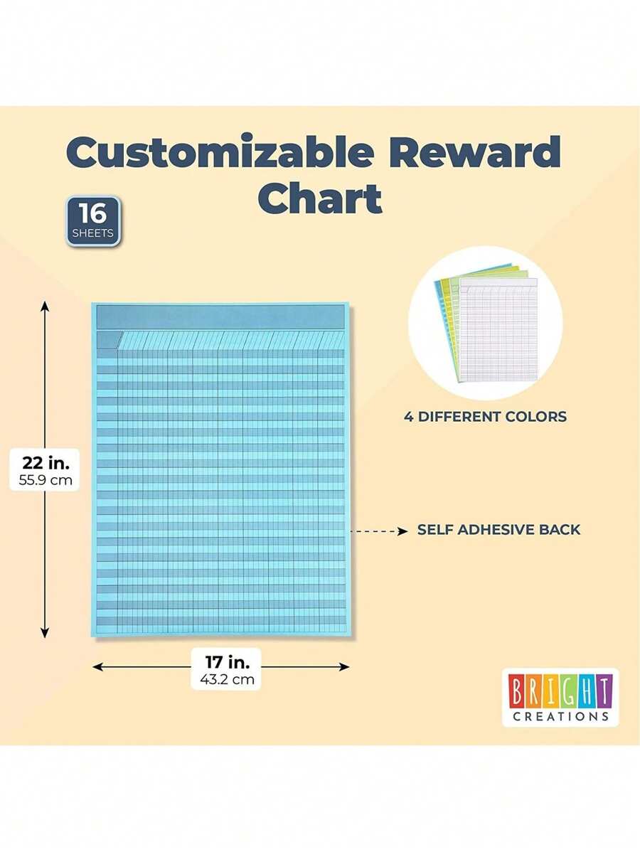 Vertical Incentive Chart For Classroom, Kids Rewards For Chores (17 X ...
