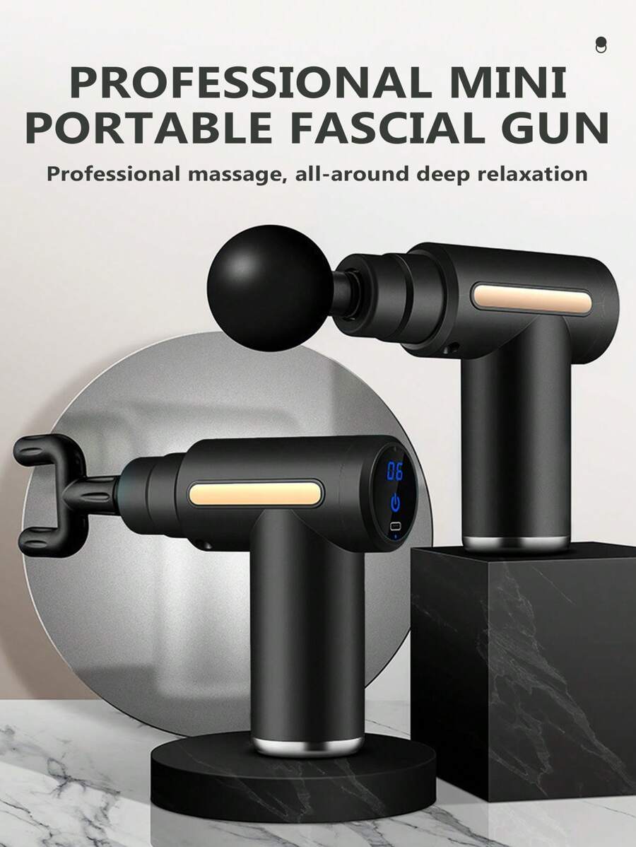 Smart Deep Tissue Massage Gun Handheld High Frequency Vibration Device For Sports Fitness With ...