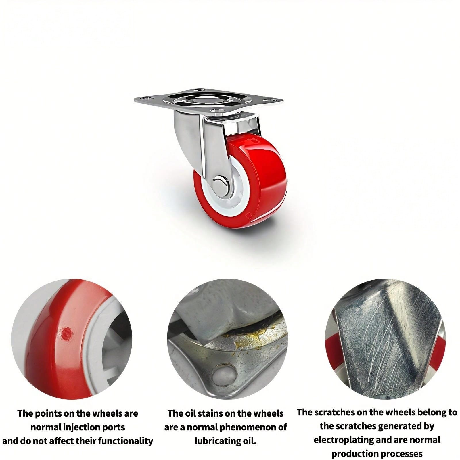 Heavy Duty Handle Double Locking Casters, Heavy Duty Threaded Stem ...