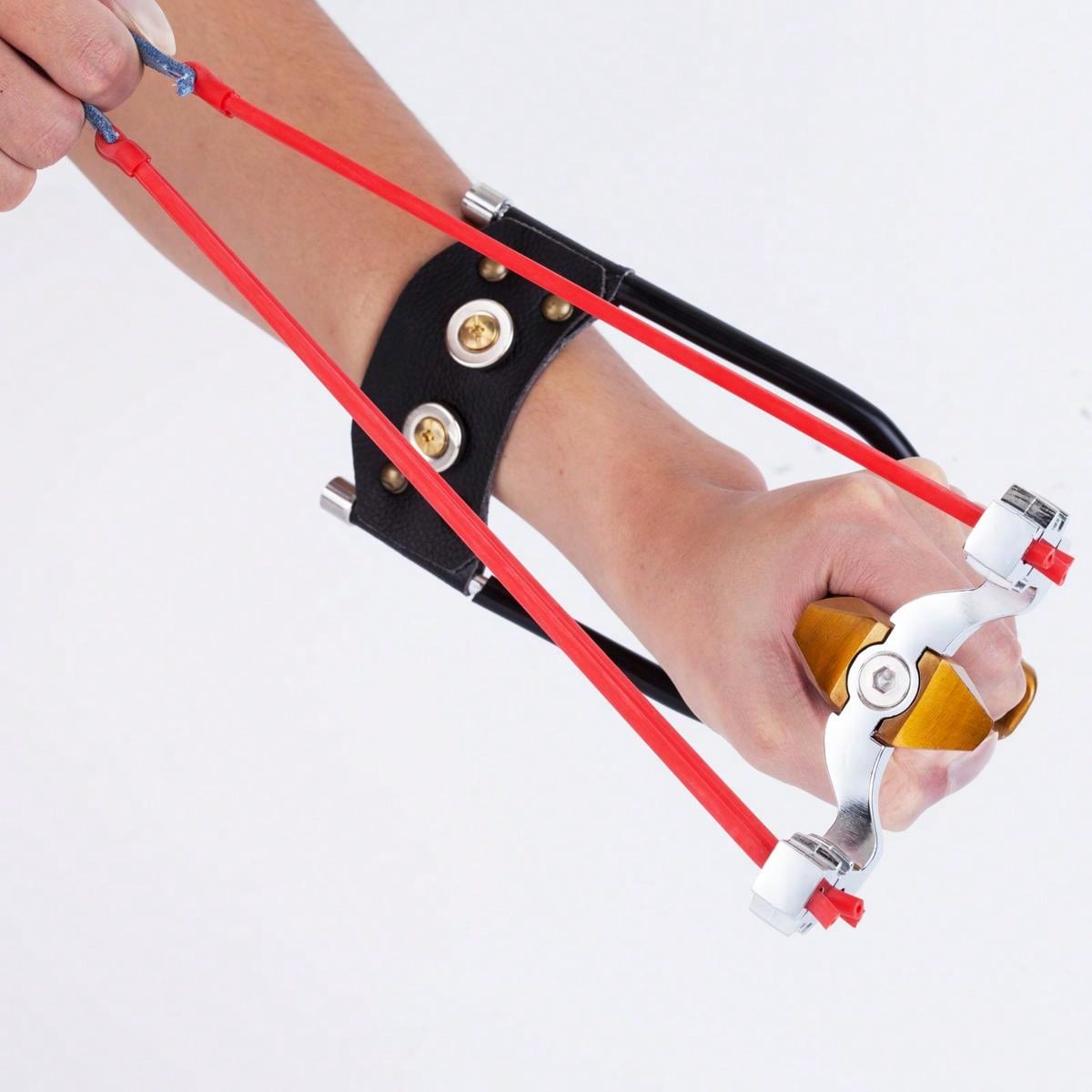 Outdoor Hunting Strong Slingshot Wrist Rest Booster Catapult With 3 ...