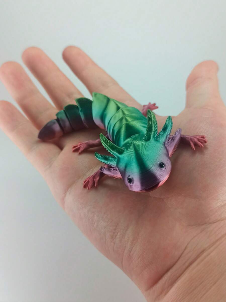 Toy Mini Articulated Axolotl Figure Flexi Axolotl Axolotl From ...