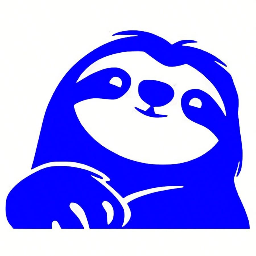 Sloth Decal Vinyl Decal Car Truck Van Wall Laptop Window Wall Decal ...