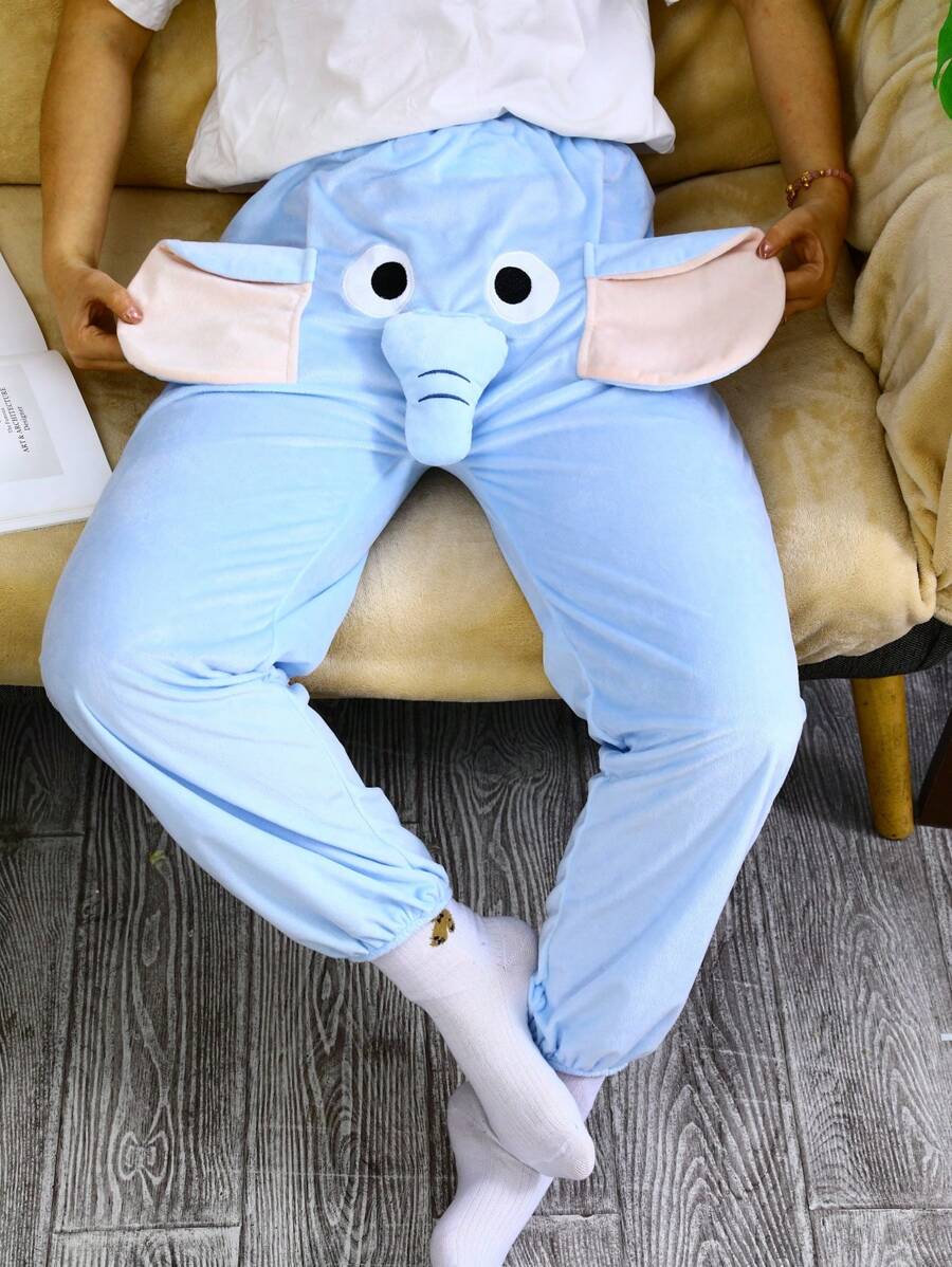 1pc Funny 3d Elephant Design Couples Pants For Autumn & Winter, With A ...