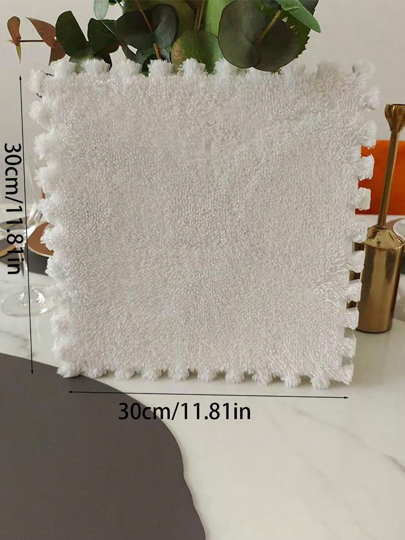 12pcs Plush Bedside Carpet With Ins Style For Children's Room, Can Be ...