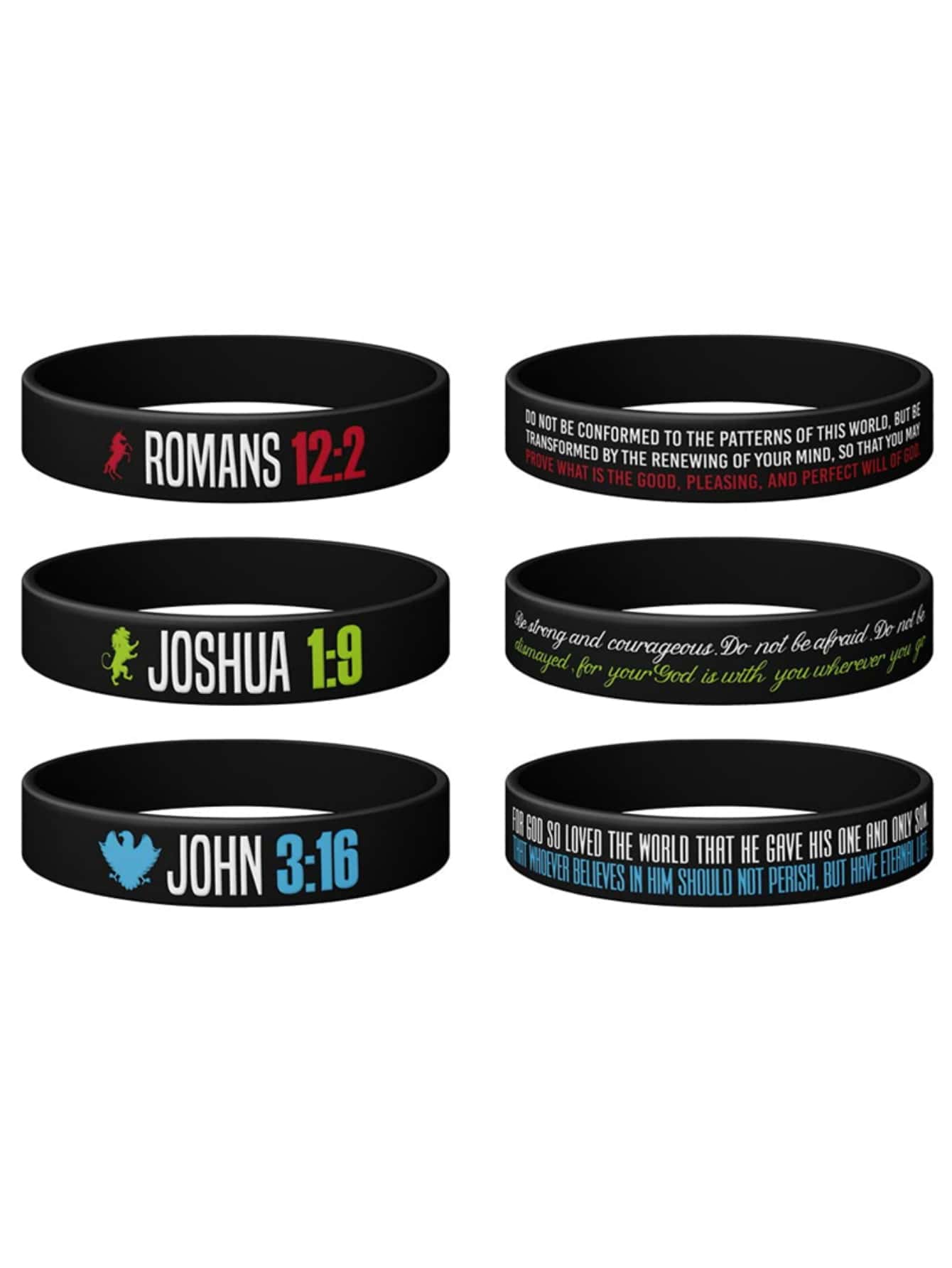 Symbols Of Faith Bible Bracelets With Christian Symbols Scripture ...
