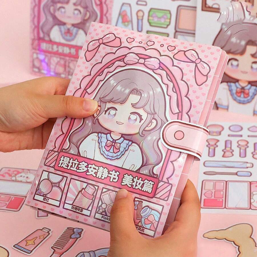 1pc Quiet Book Adorable 3d Scene Collage Material Diy Decoration ...