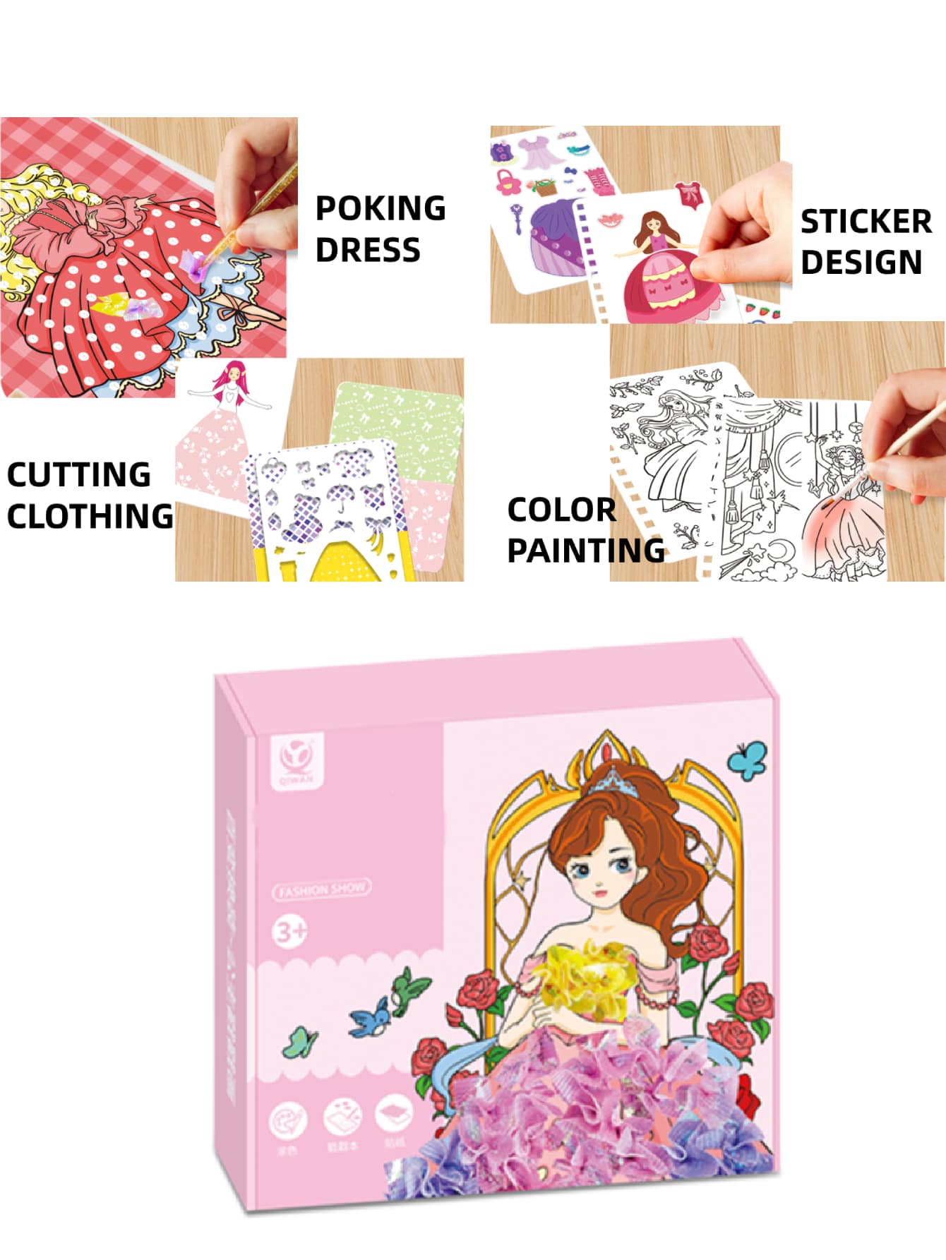Rose Princess Magical Fashion Design DIY Artcraft Pokeing Dressing Fun ...