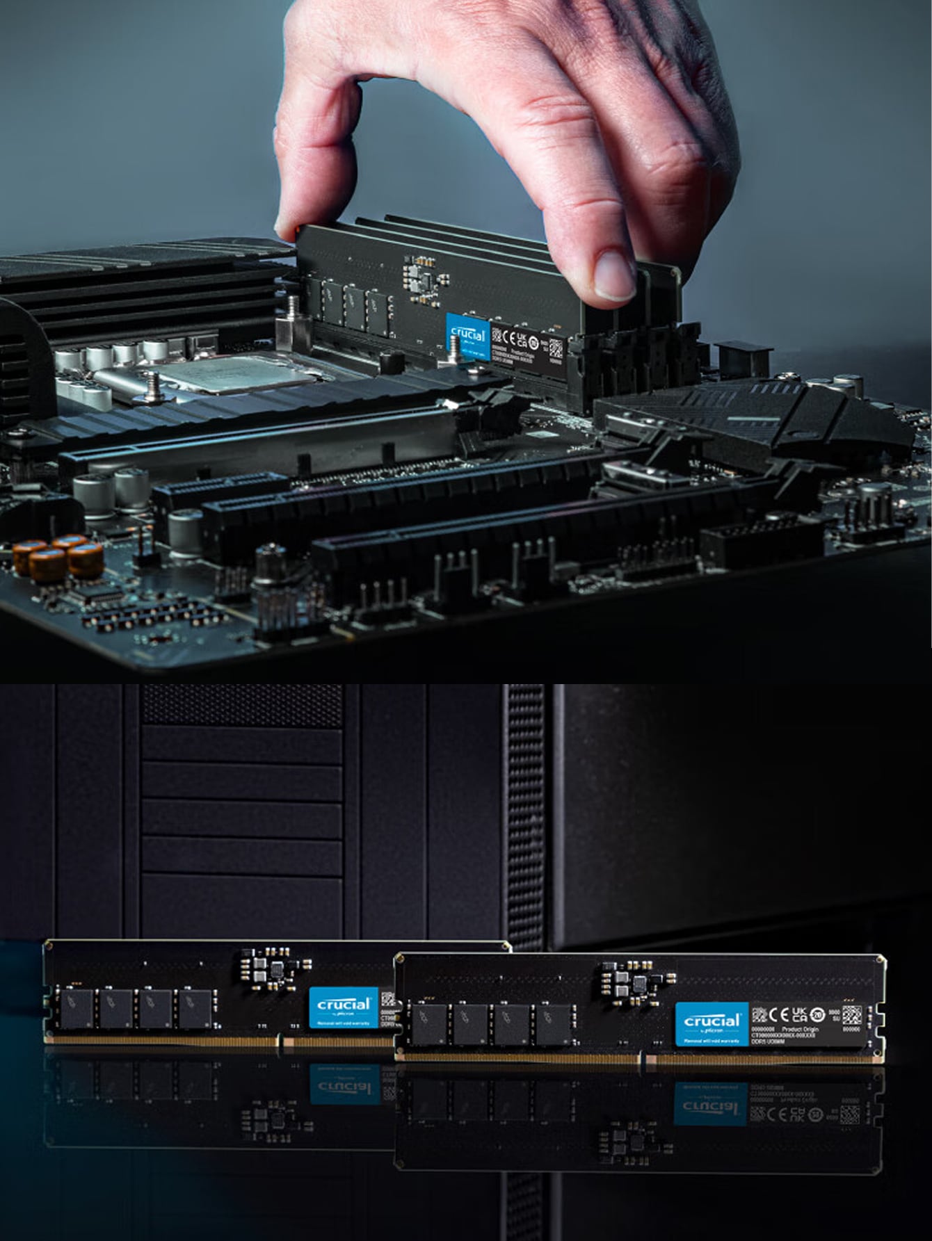 Crucial DDR5 16GB 4800 5200 5600 UDIMM Desktop Memory Computer Gaming ...