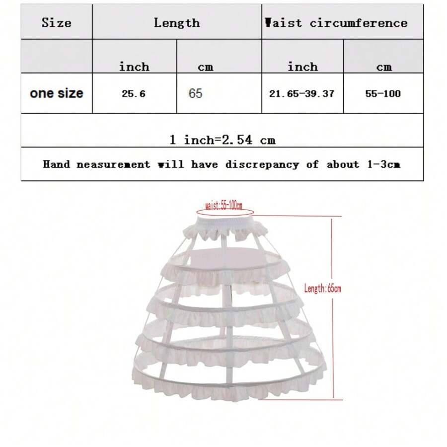 Hoop Skirt Petticoat Crinoline Underskirt Pannier Women Hoops Pannier ...