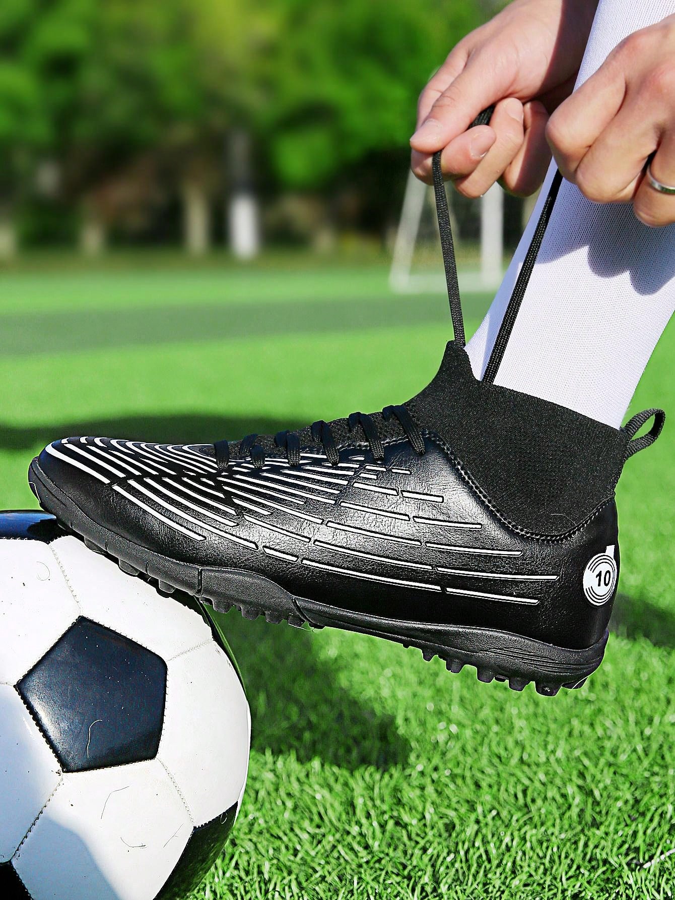 Professional High-Top Football Shoes For Men And Women, Adult Turf ...
