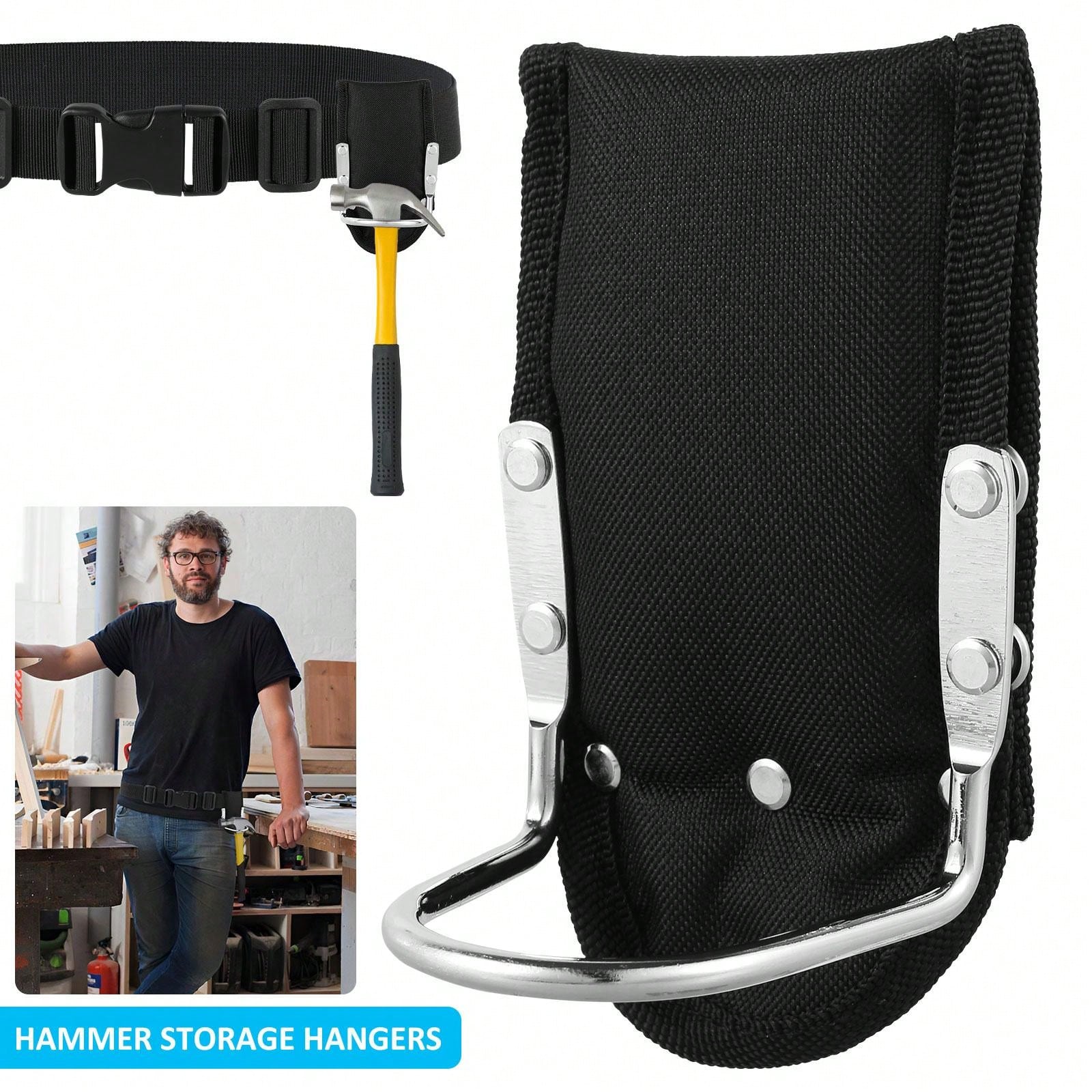 Hammer Belt Holder Heavy Duty Canvas Hammer Hanger Quick Clip ...