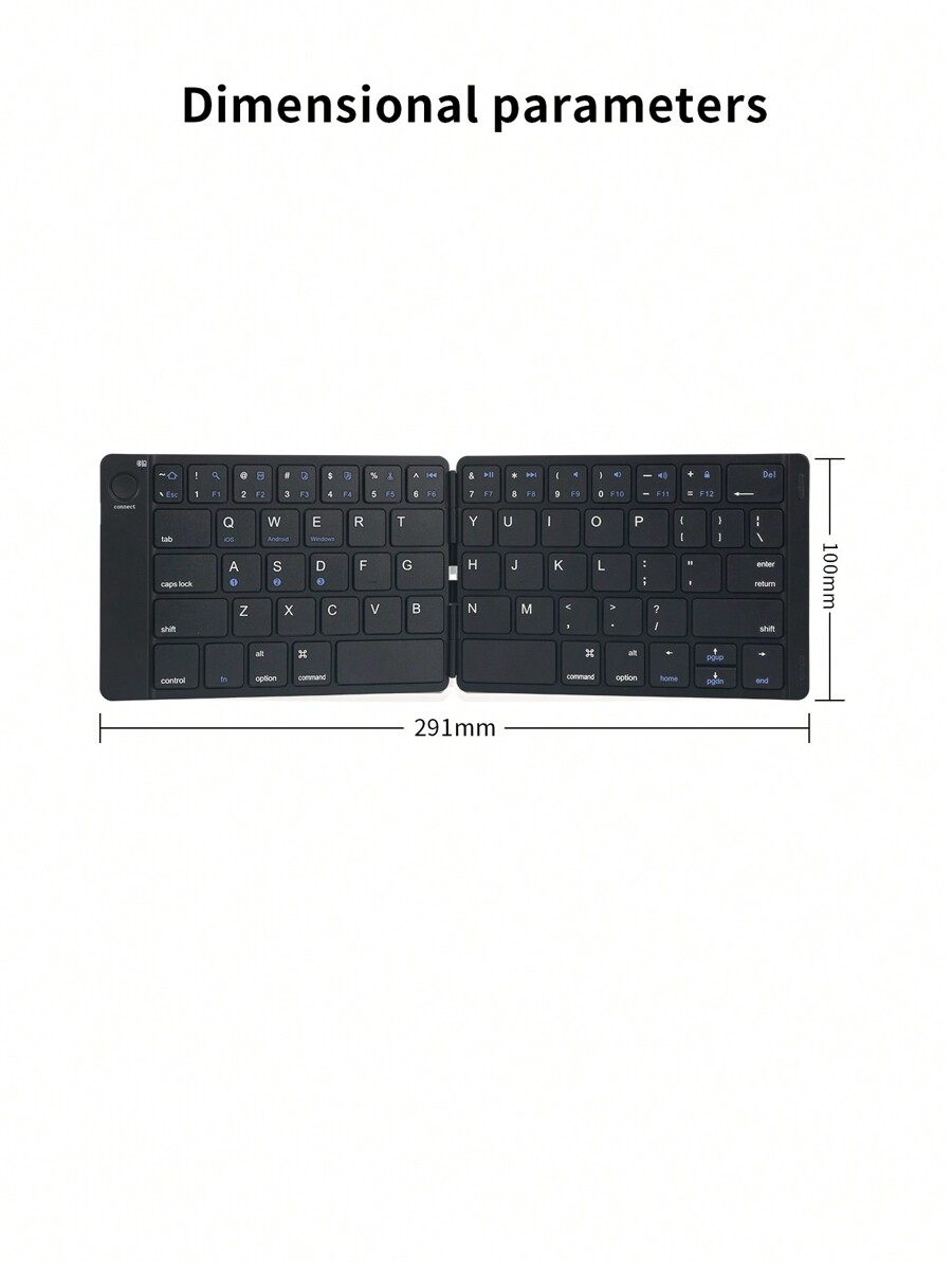 B047 Foldable Blue tooth Keyboard - Portable Wireless Keyboard with ...