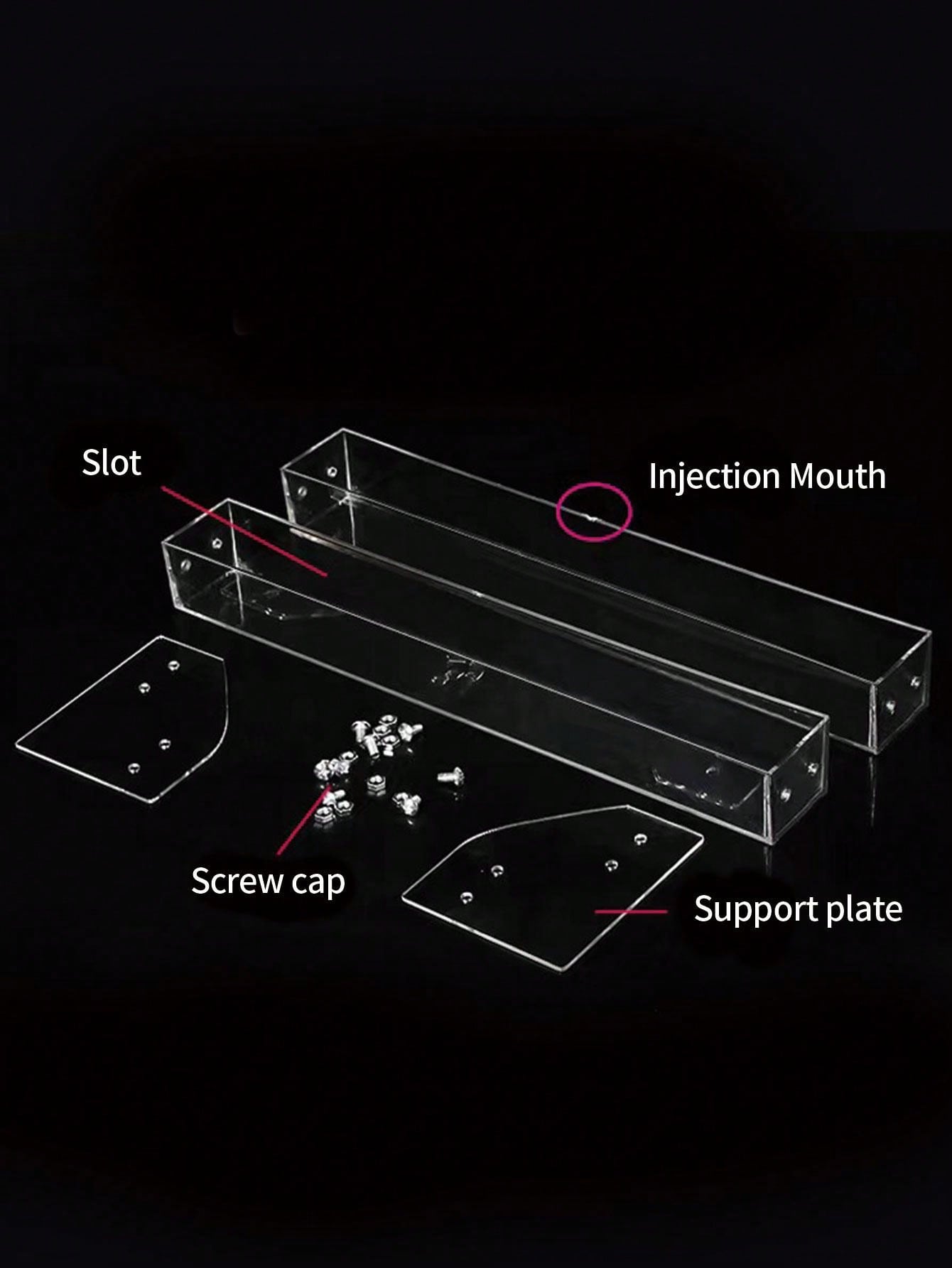 1pc Badge Multi-Layer Ladder Storage Rack, Transparent Multi-Purpose ...