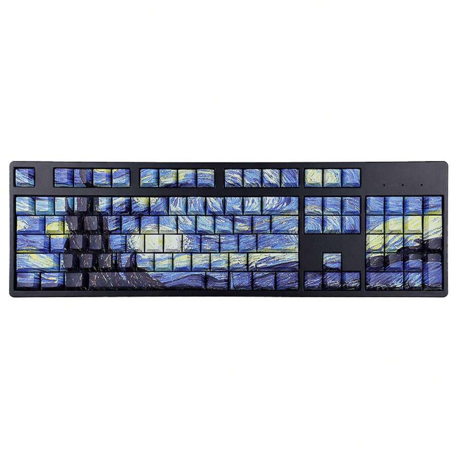 138-Key Oem Profile Pbt Sublimation Starry Sky Translucent Keycaps ...
