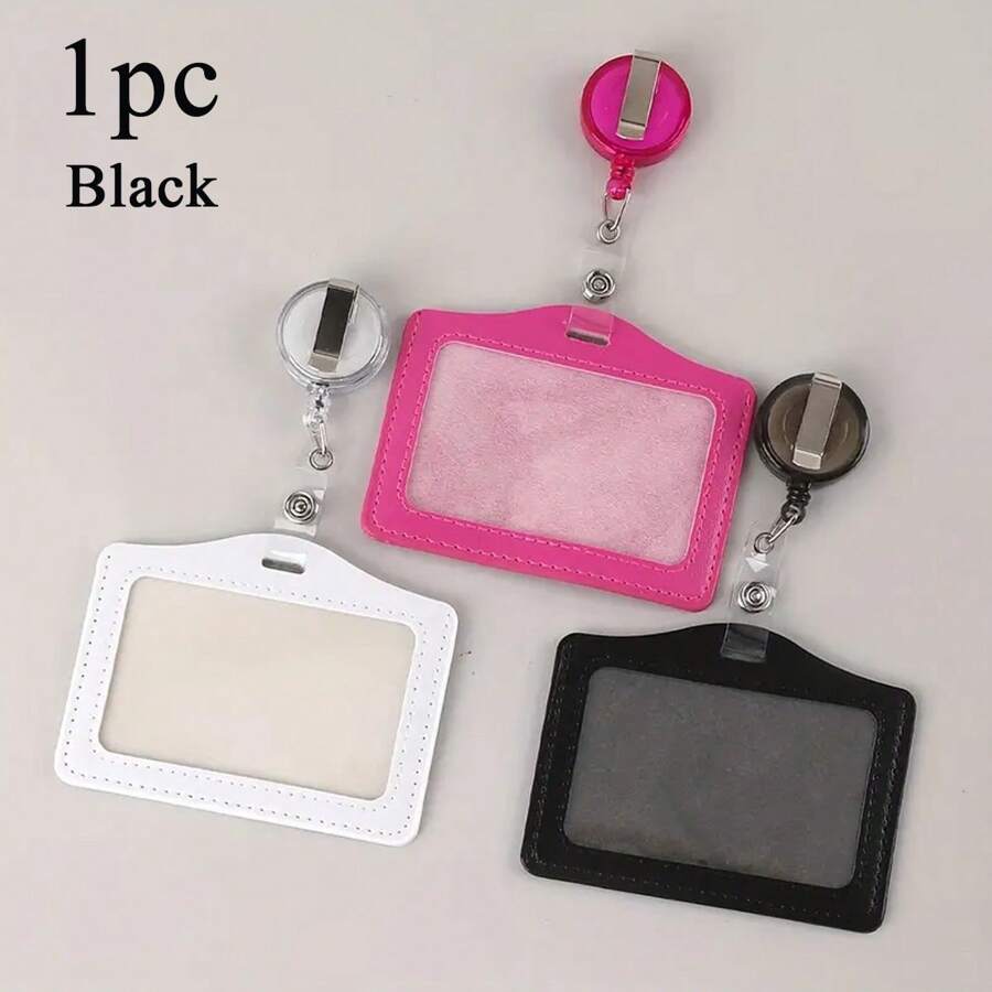 1PC Card Holder And 1 Easy-Pull Buckle Work Card Easy-Pull Buckle ...