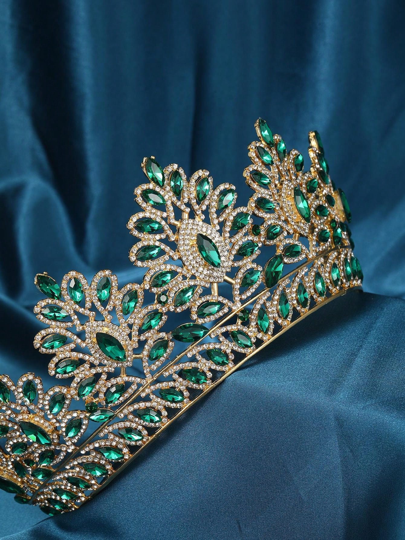 1pc Luxurious Full Rhinestone Women's New Year Crown, European Style ...