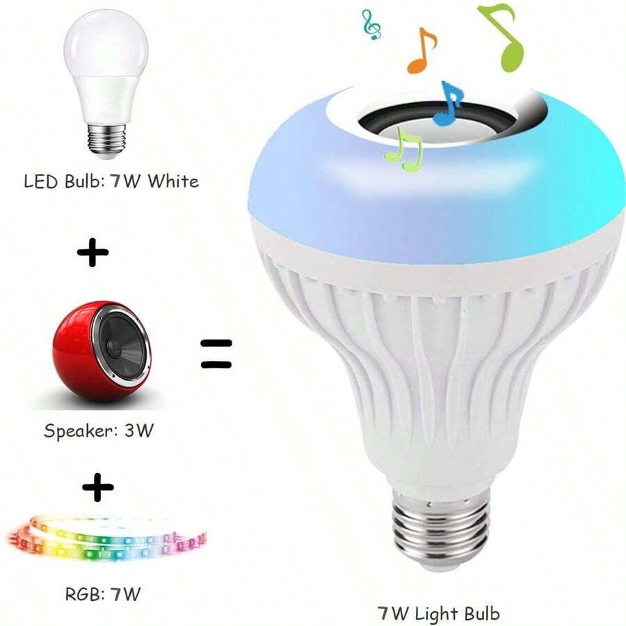 Colorful Smartphone App Controlled Intelligent Music Bulb, Led Remote ...
