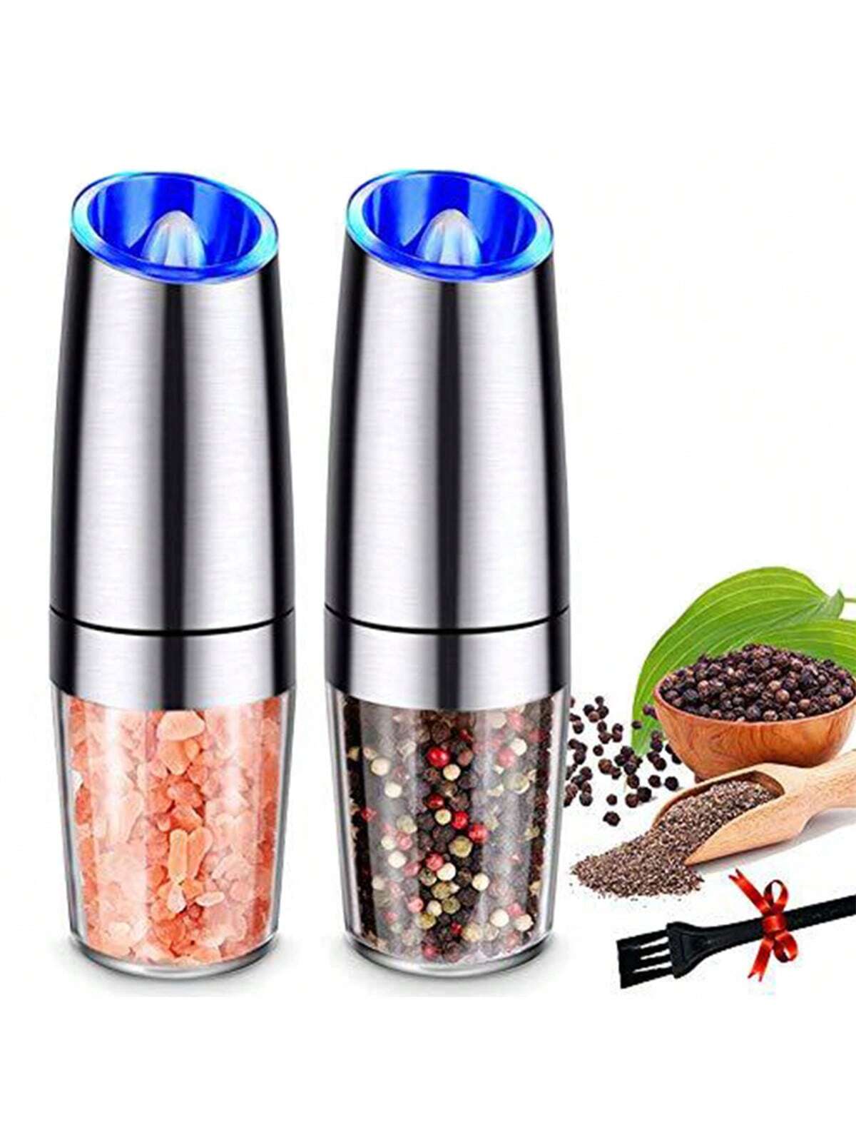 1pcs Electric Adjustable Spice Grinder, Reusable Pepper Crush, Pepper ...