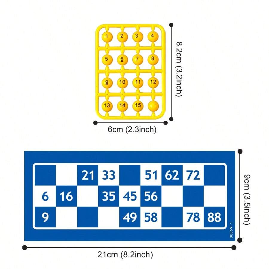 1pc Bingo Machine 90 Numbered Balls With Rolling Cage + 10pcs Bingo ...