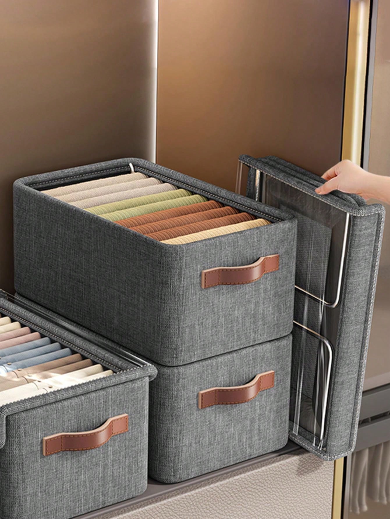 Upgraded Anion Wardrobe Storage Box With Steel Frame And No Lid ...