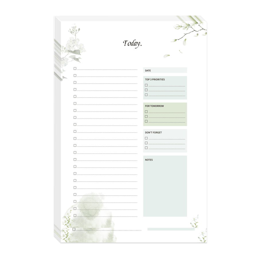 Task List Notebook - Suitable For 100 Pages Of Work, This Undated Daily Planner Is Perfect For ...