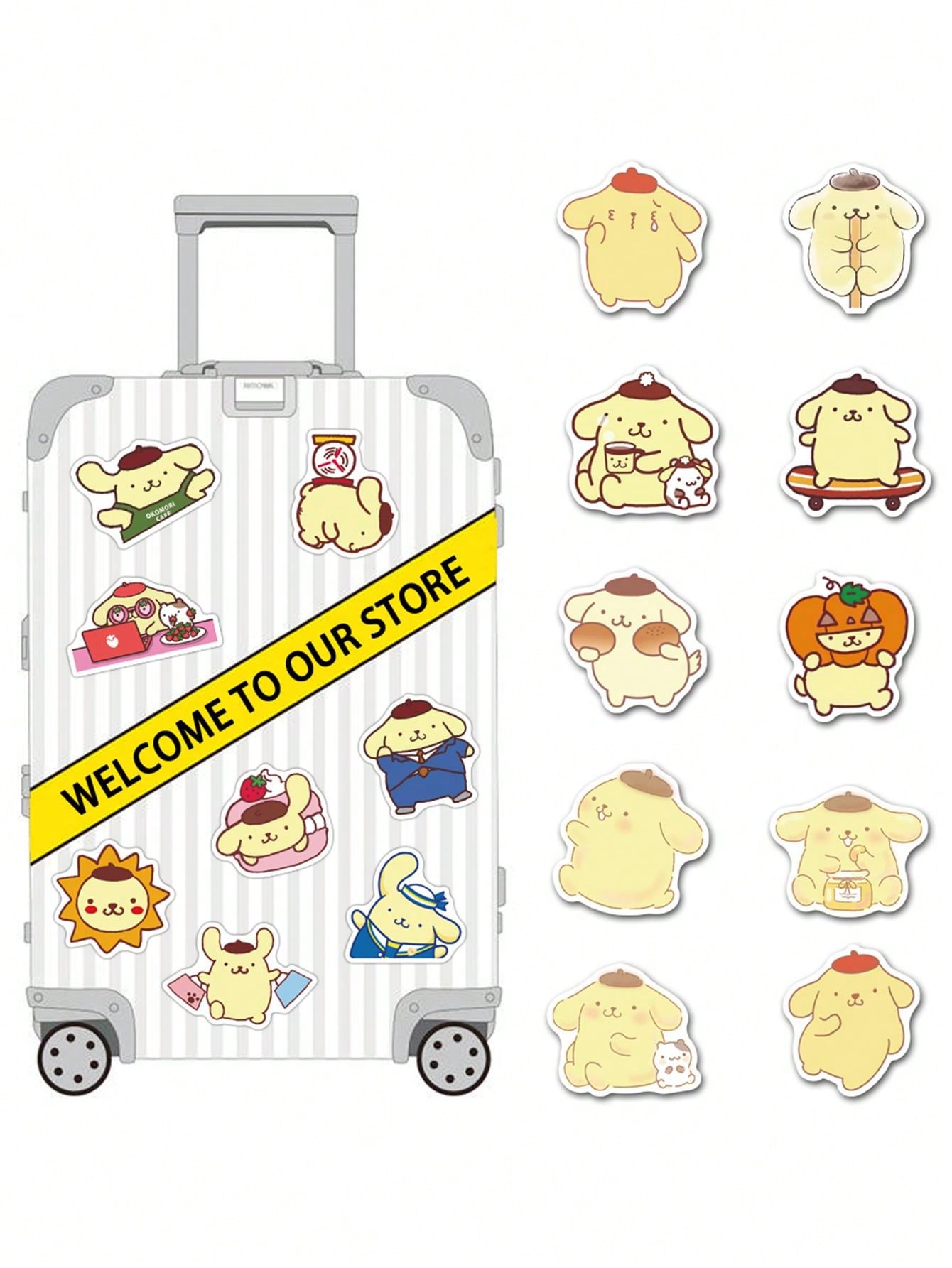 Sanrio 50pcs Officially Licensed Pompompurin Vinyl Sticker Waterproof ...