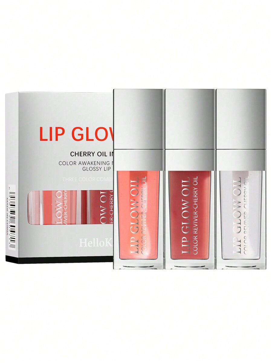 3 Piezas Aceite Con Brillo De Labios, Bálsamo Con Color Para Labios ...