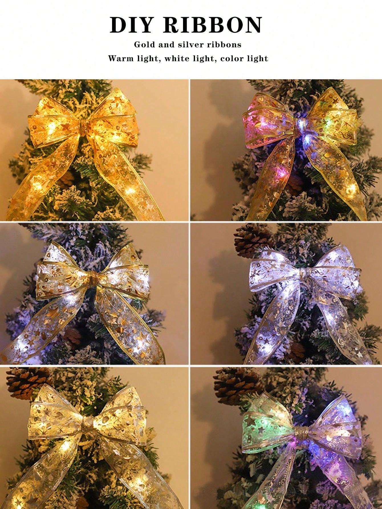 Gold/Silver Luminous Ribbon Led Lights, 1m/2m/3m/4m/5m, Ideal For ...