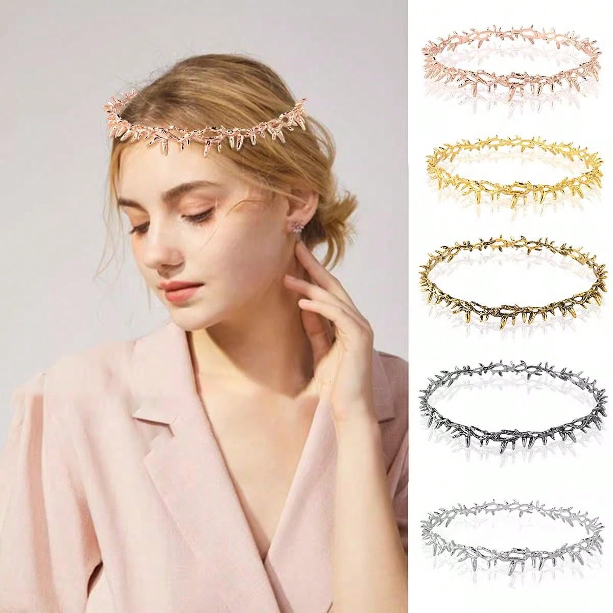 Corona De Metal Chapada En Oro Clsica, Tiara De Cumpleanos Del Rey ...