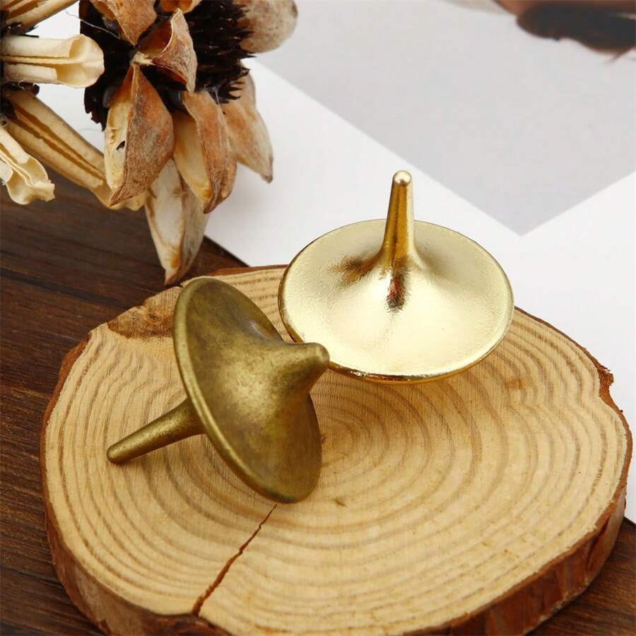 Antique Copper Toy For Kids, Hand Spinner With Windmill Design, Finger ...