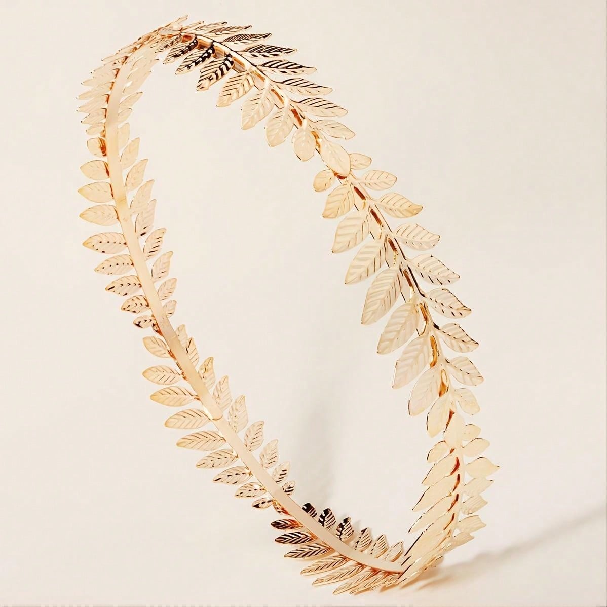 Elegante Tiara De Princesa Griega Con Hoja Circular Real Dorada, Tocado ...