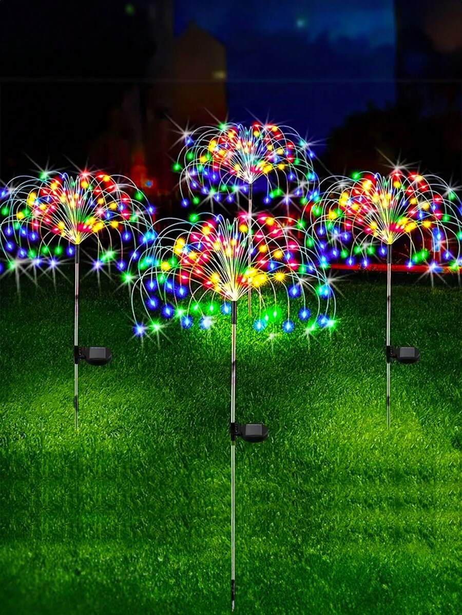 1 Pack 200/150/60 LED Solar Garden Lights Solar Firework Lights, 8 ...