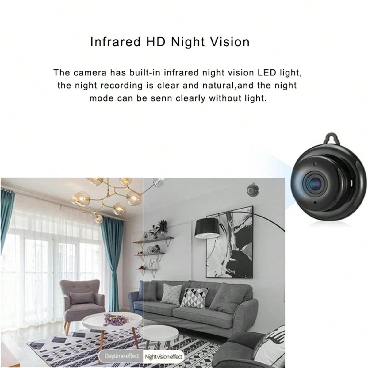 1 Pièce Appareil Photo Miniature Caché Portable Petit Moniteur Wifi ...