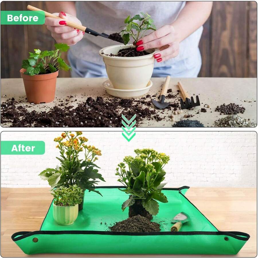 Repotting Mat For Indoor Plant Transplanting Control Mess, Waterproof ...