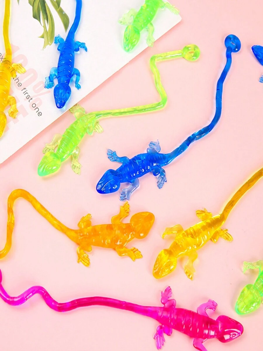 12pcs Random Color Sticky Stretchy Lizard Toys, Party Favors, Creative ...