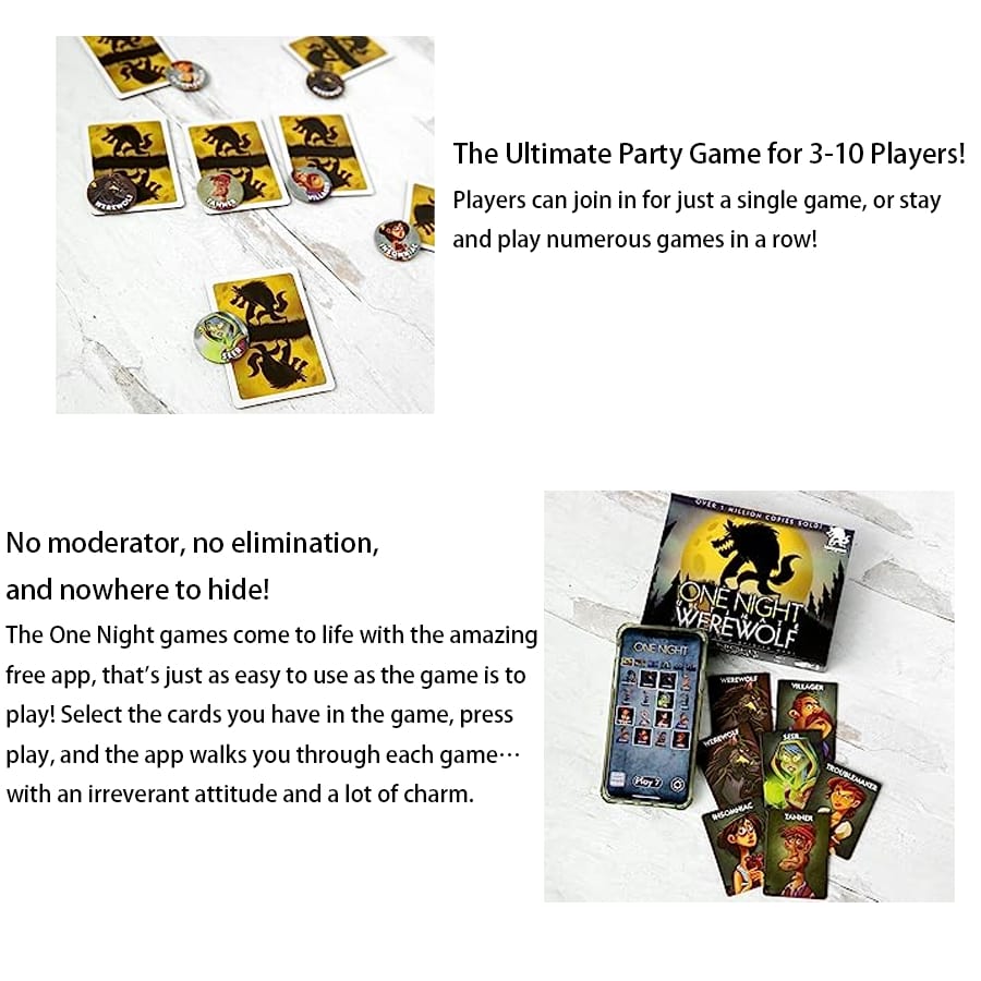 1pc Ultimate One Night Werewolf - Fast-Paced, Engaging & Thrilling ...