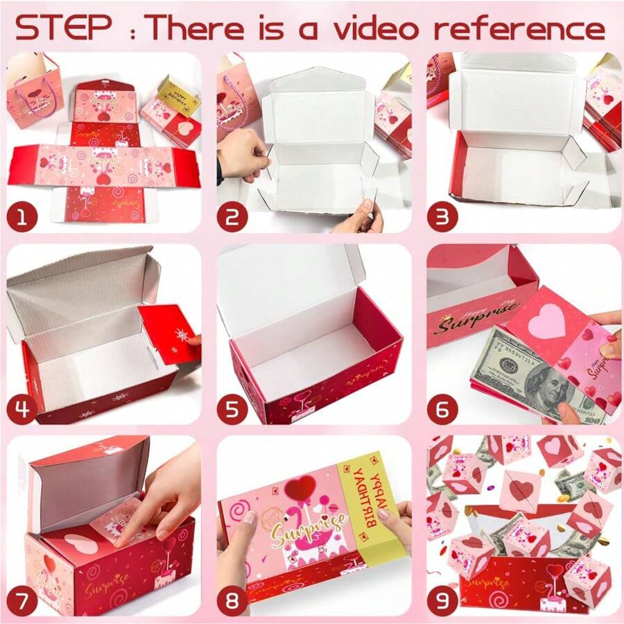 Happy Birthady Surprise Gift Box Explosion - 2024 New Happy Surprise ...
