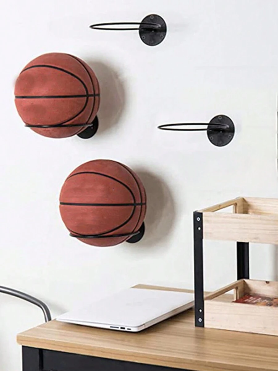 1pc Wall Mounted Basketball Storage Rack | SHEIN UK